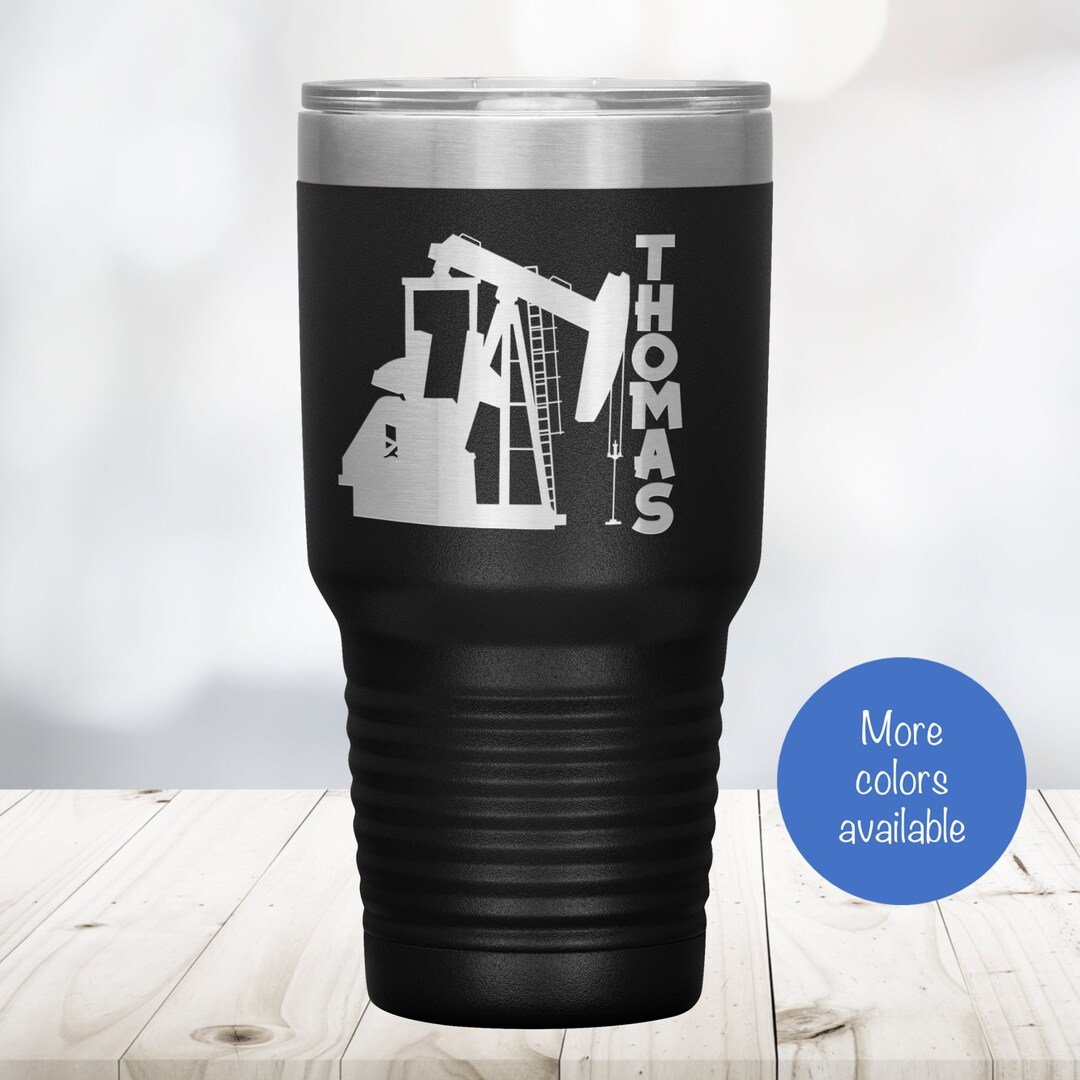Personalized Oil Rig Travel Cup, Oil Worker Drilling Cup, Drilling Rig ...