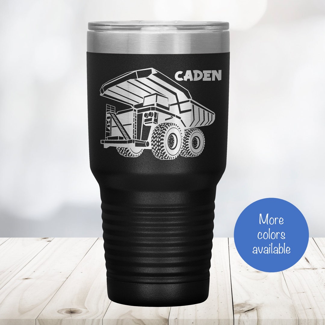 Personalized Mining Truck Travel Cup, Mine Miner Truck Driver Tumbler ...
