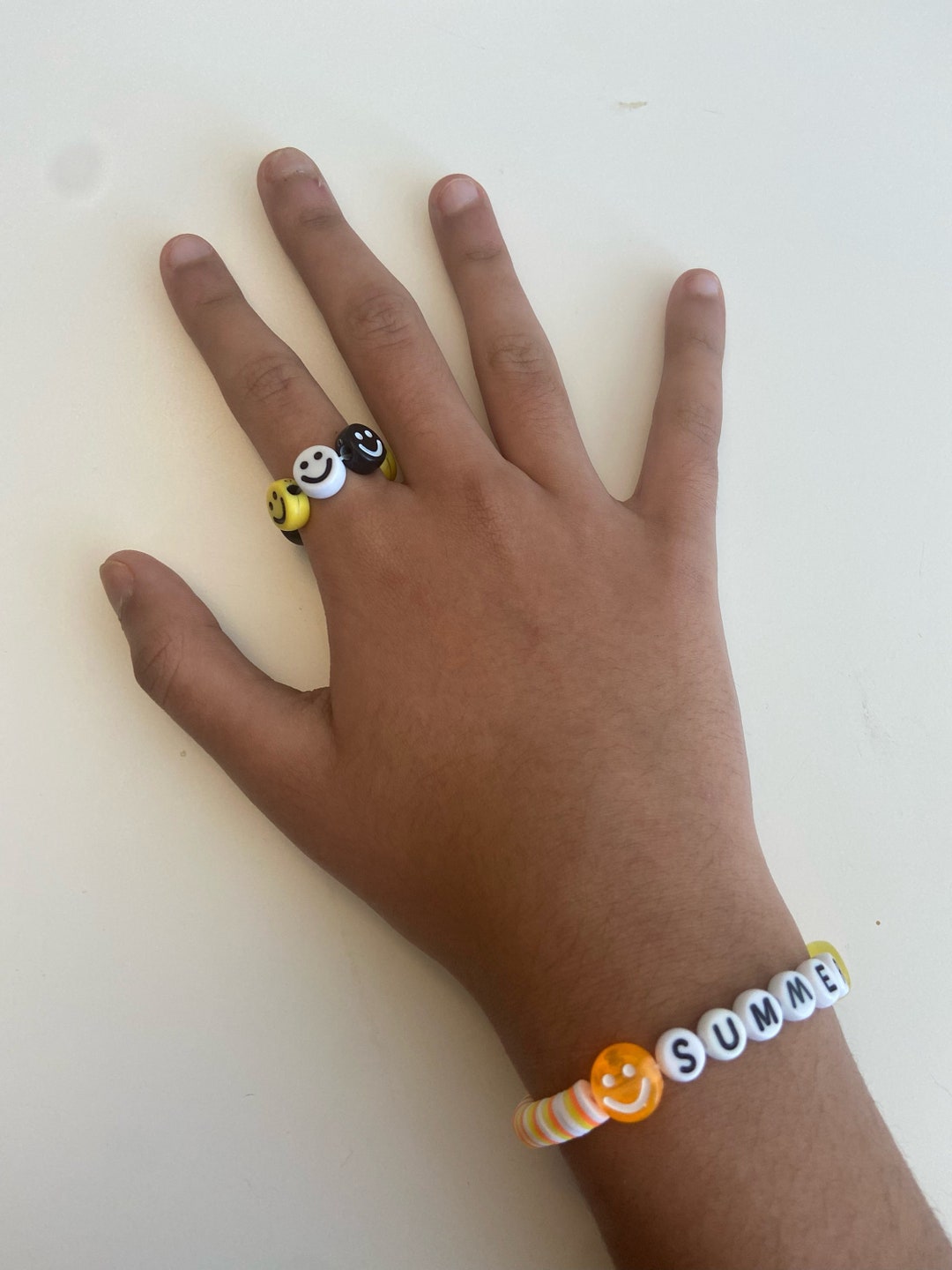 Smile Emoji Ring - Etsy