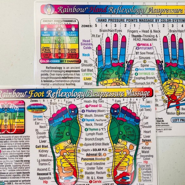 Massage Therapist Foot Reflexology Chart 1 Poster, Vintage Poster - Etsy Canada