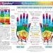 HAND Reflexology Rainbow® Acupressure MASSAGE CHART, Inner Light ...