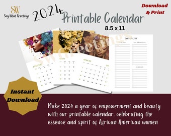 2024 Monthly Printable Calendar Calendar Download Printable Calendar ...