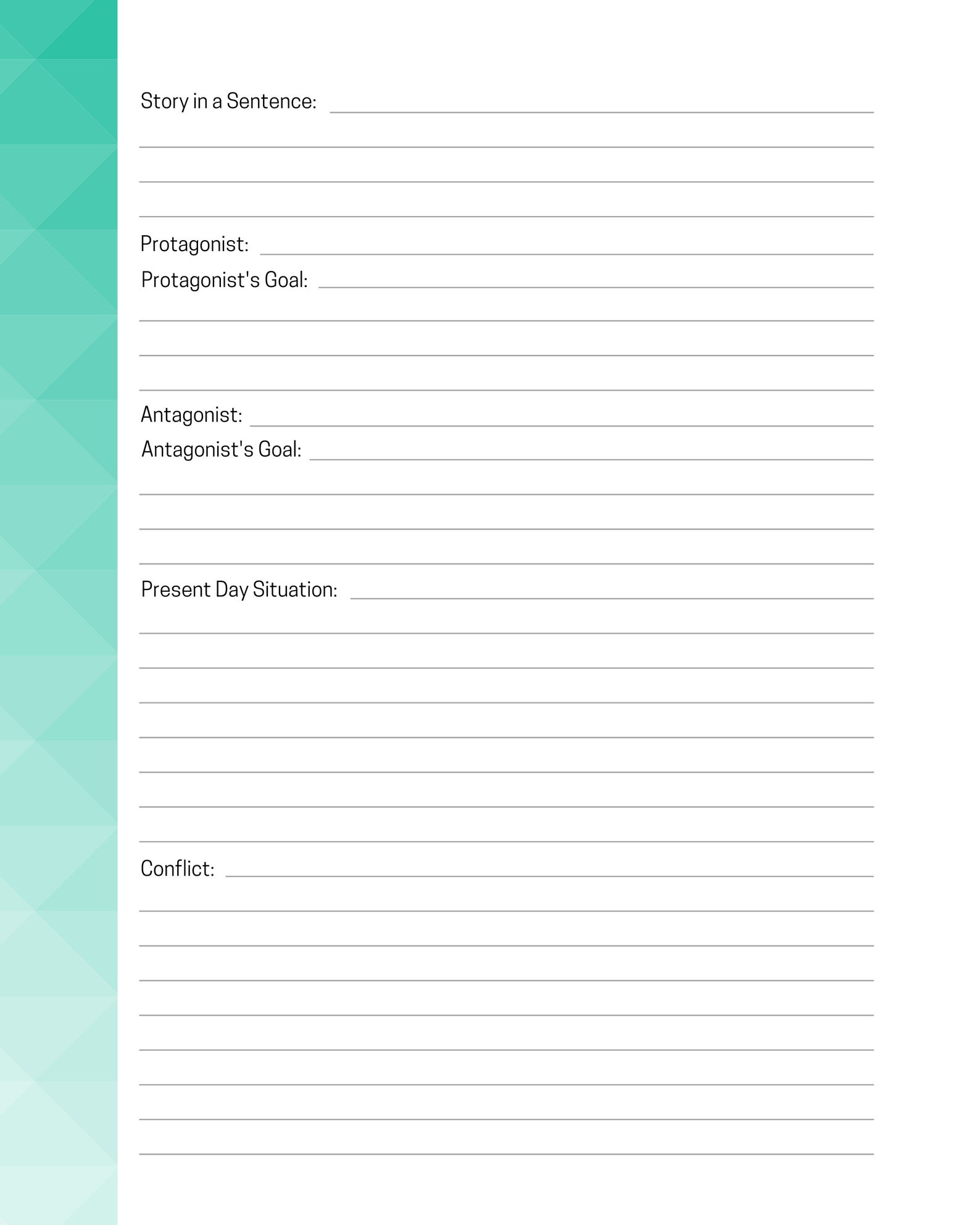 Novel Outline Novel Planning Workbook Worksheets for - Etsy