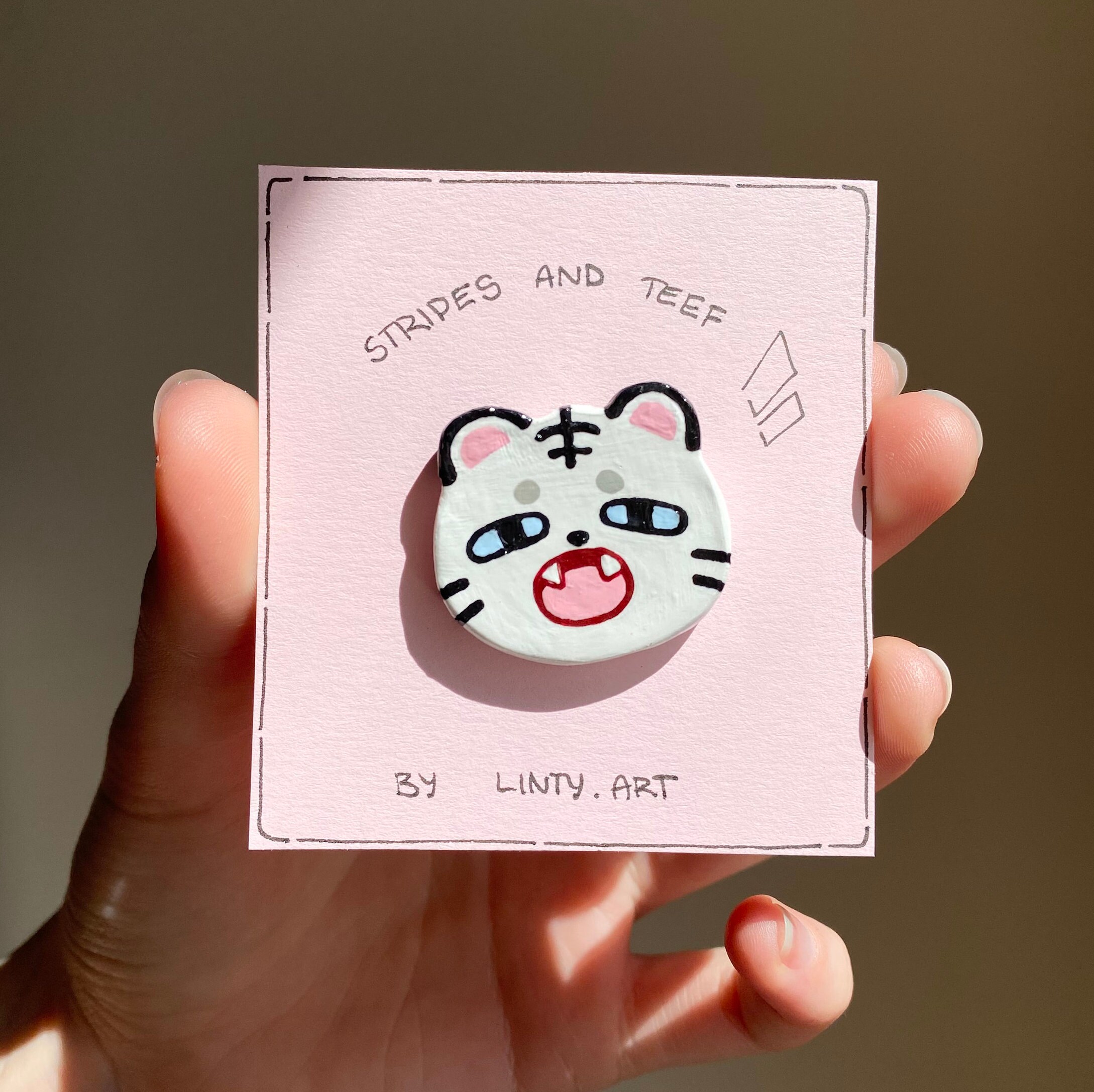 Stripes and Teef CUSTOM Clay Pin Tigers - Etsy