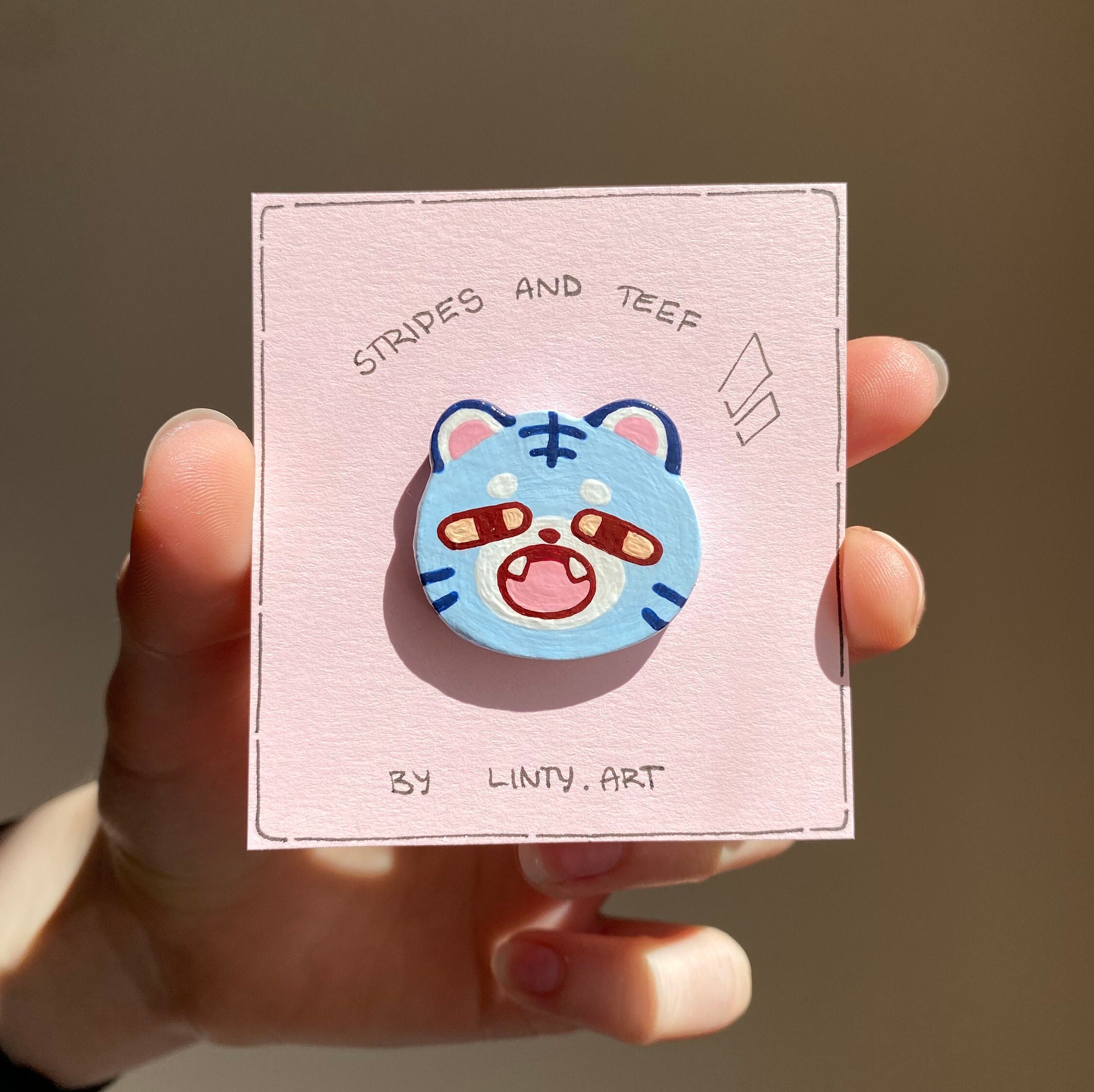 Stripes and Teef CUSTOM Clay Pin Tigers - Etsy