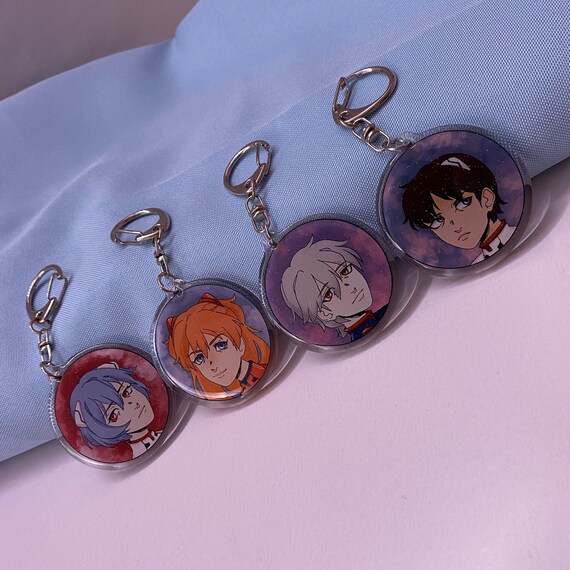 Evangelion Keychains - Etsy