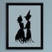 Glinda and Elphaba Silhouette Floating Wall Art Frame Wicked the ...