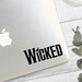 Wicked the Musical Inspired Logo Decal Sticker, Wicked, Wicked Musical ...
