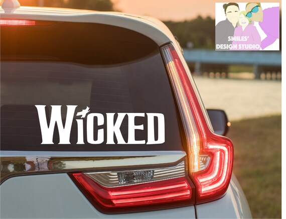 Wicked the Musical Inspired Logo Decal Sticker Wicked Wicked | Etsy