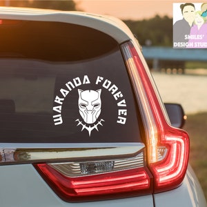 Black Panther Wakanda Forever Decal Sticker Marvel Black Panther ...
