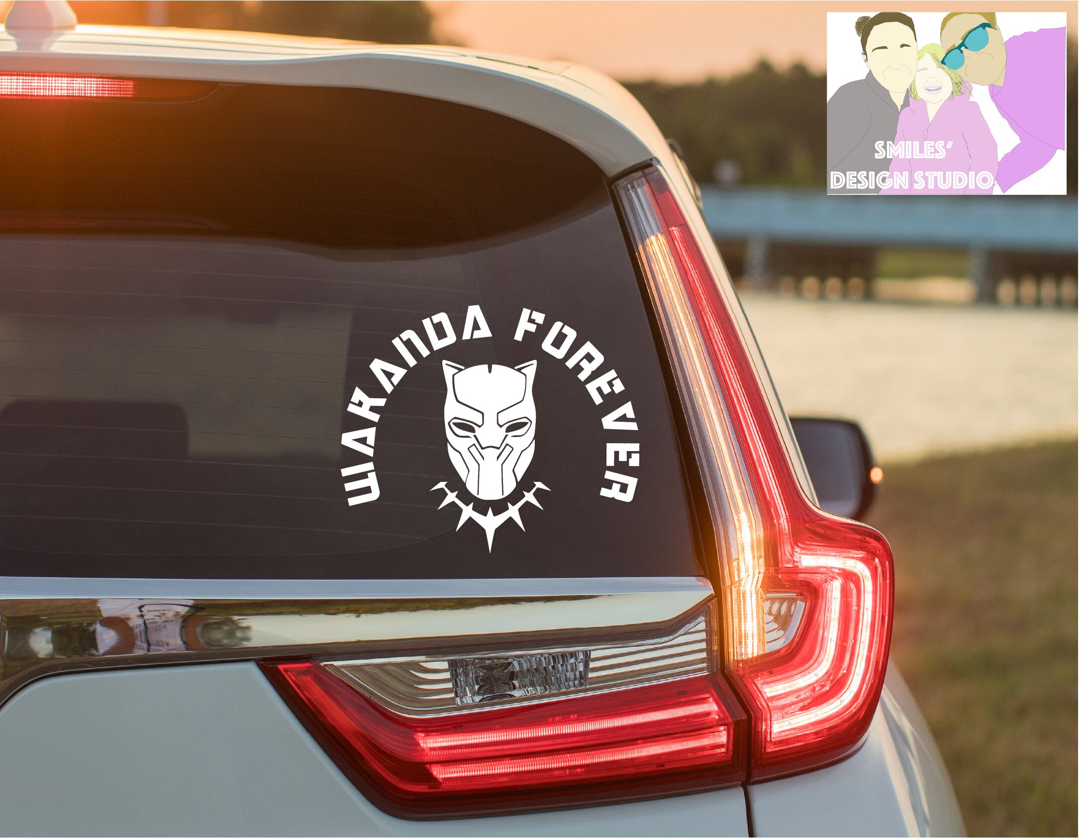 Black Panther Wakanda Forever Decal Sticker Marvel Black Panther ...
