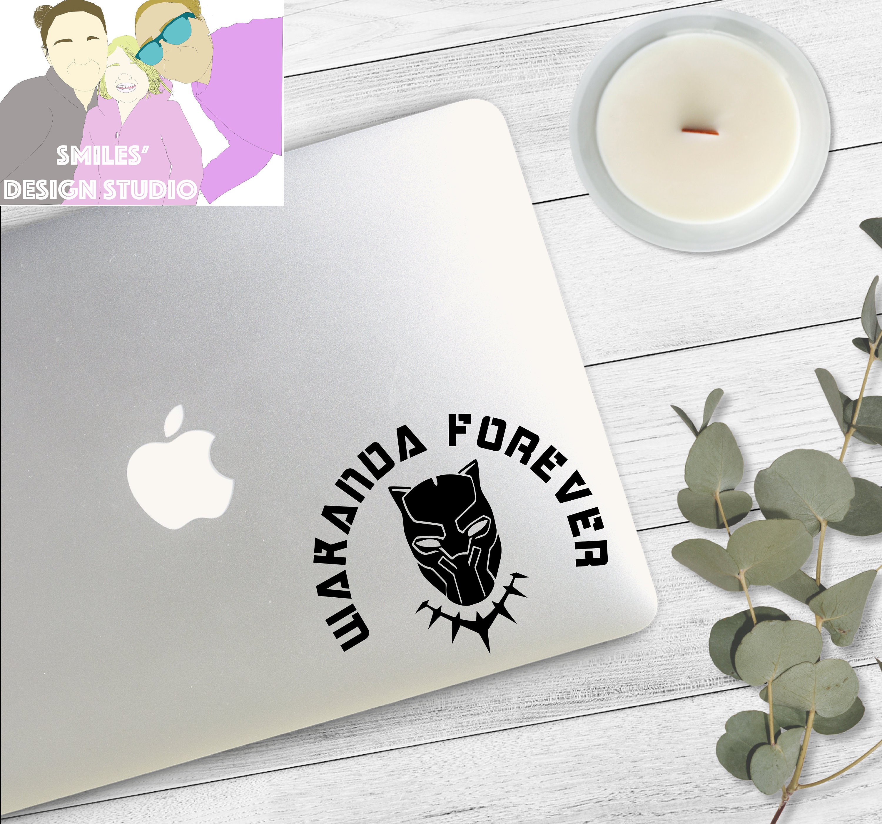 Black Panther Wakanda Forever Decal Sticker Marvel Black Panther ...