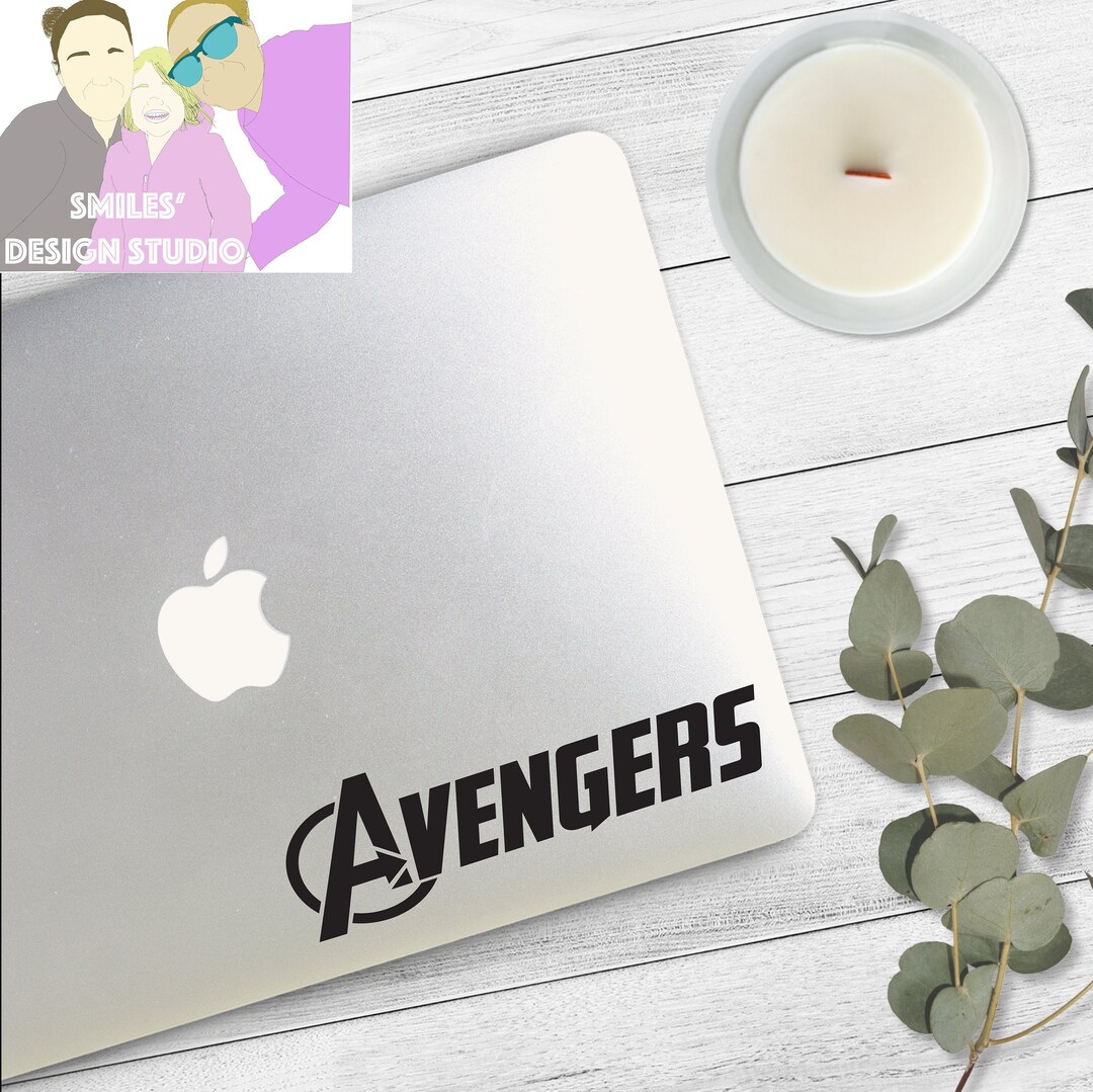Avengers Inspired Logo Decal Sticker, Marvel, Decal, Vinyl, Permanent ...