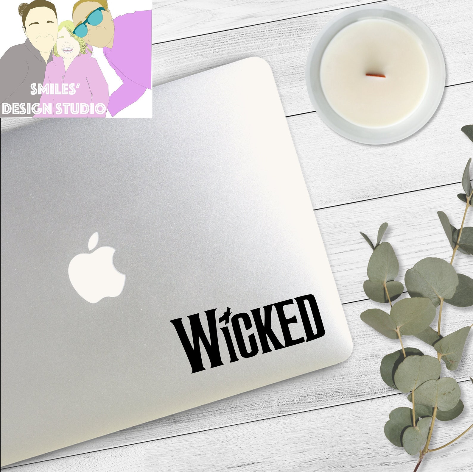 Wicked the Musical Inspired Logo Decal Sticker Wicked Wicked | Etsy