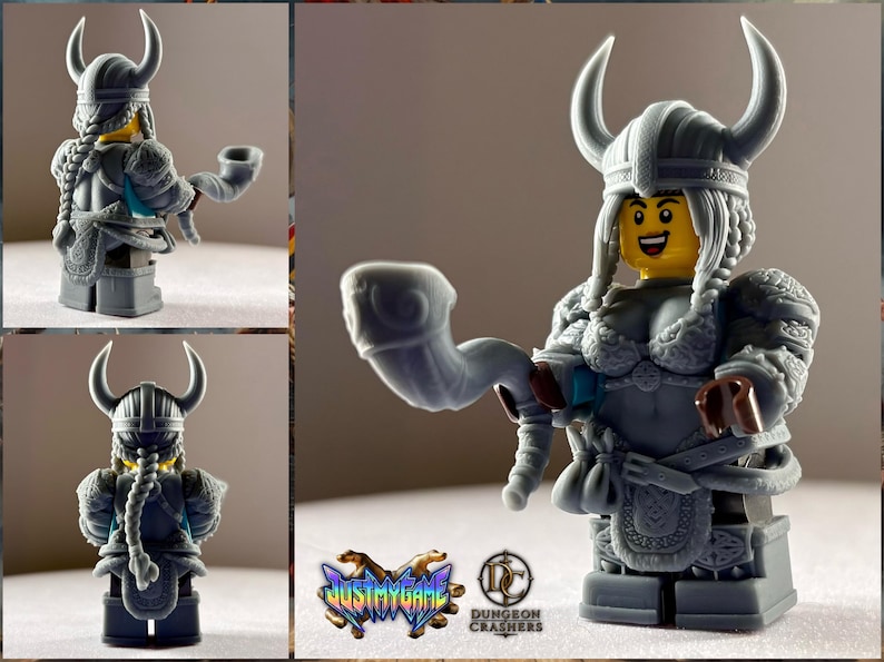 HELGA, OPERATIC BARD: Custom Designed Minifig-compatible Fantasy Armor ...