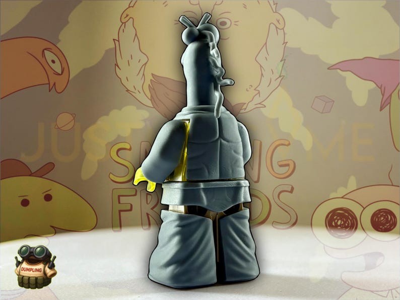 DJ Spit Smiling Friends Mini Figurine | Unpainted - Etsy