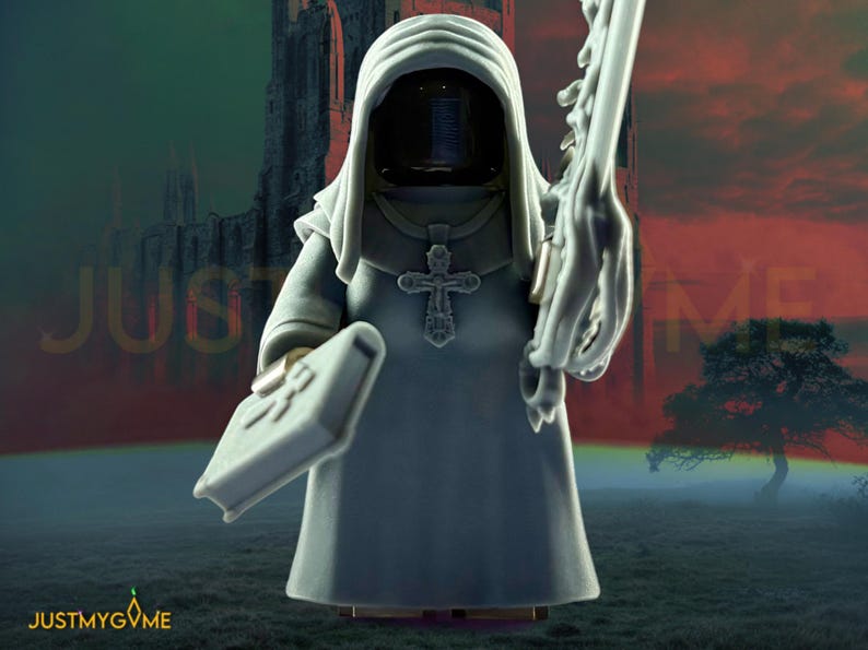 THE WAR NUN | Custom Fantasy Warrior Minifigure Compatible Armor and ...