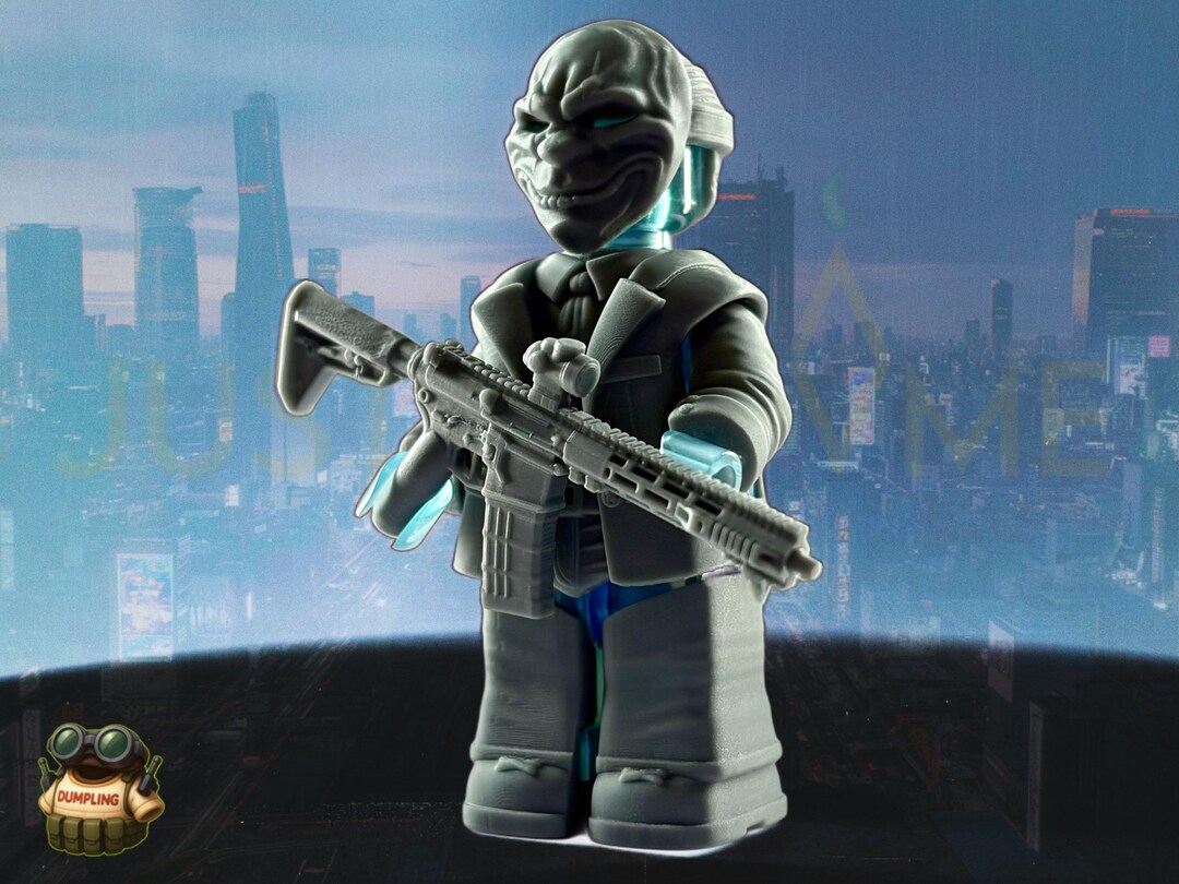 Custom Clown Contractor Mini Figurine | Unpainted | "gimme' the Loot ...