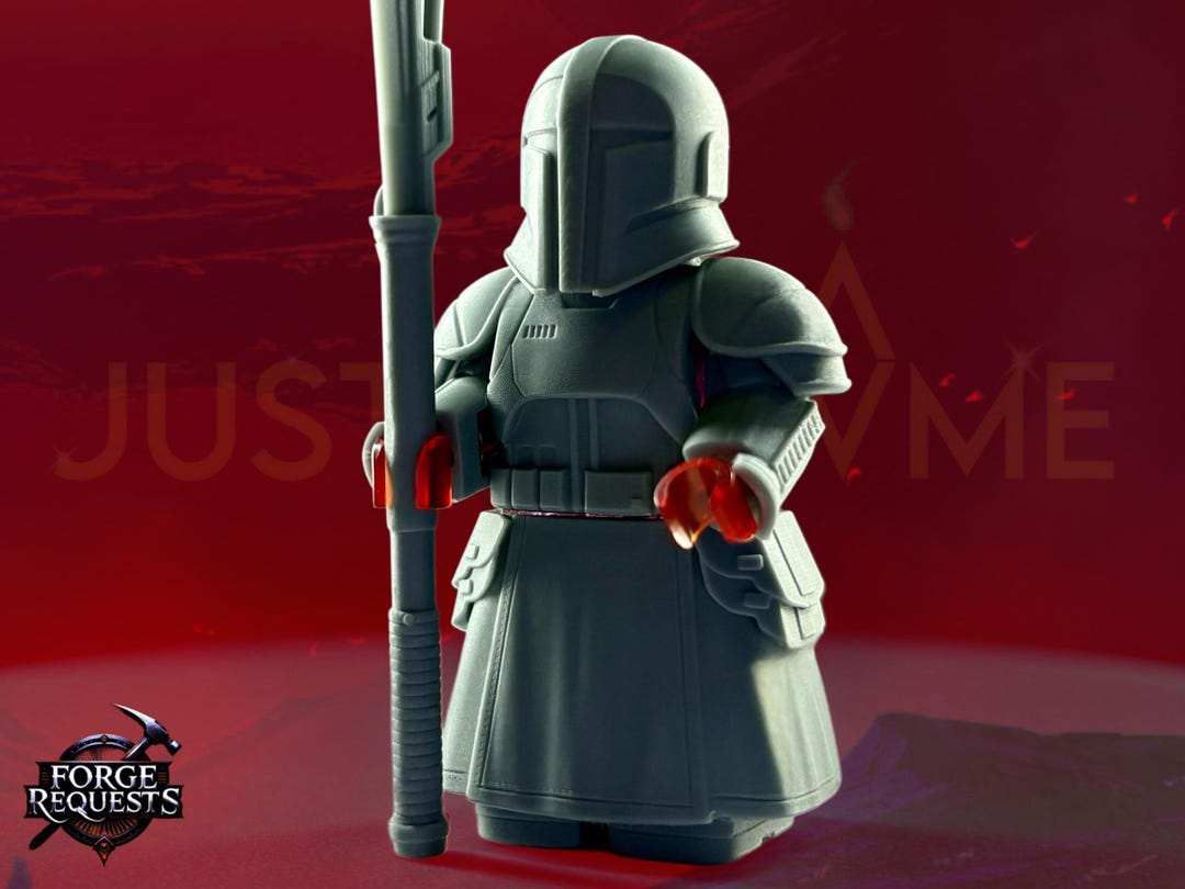 GUARDING THE THRONE: Space Fantasy Warrior Custom Minifigure Compatible ...