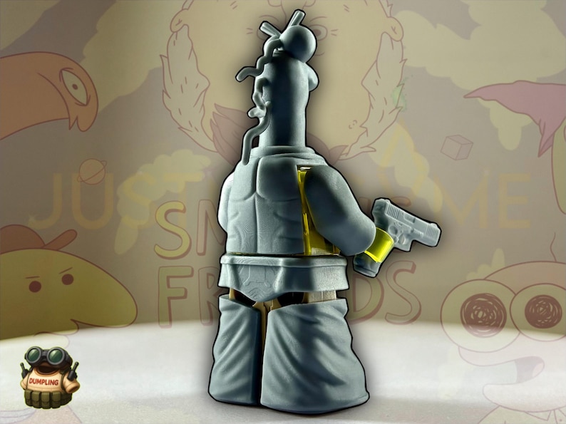 DJ Spit Smiling Friends Mini Figurine | Unpainted - Etsy