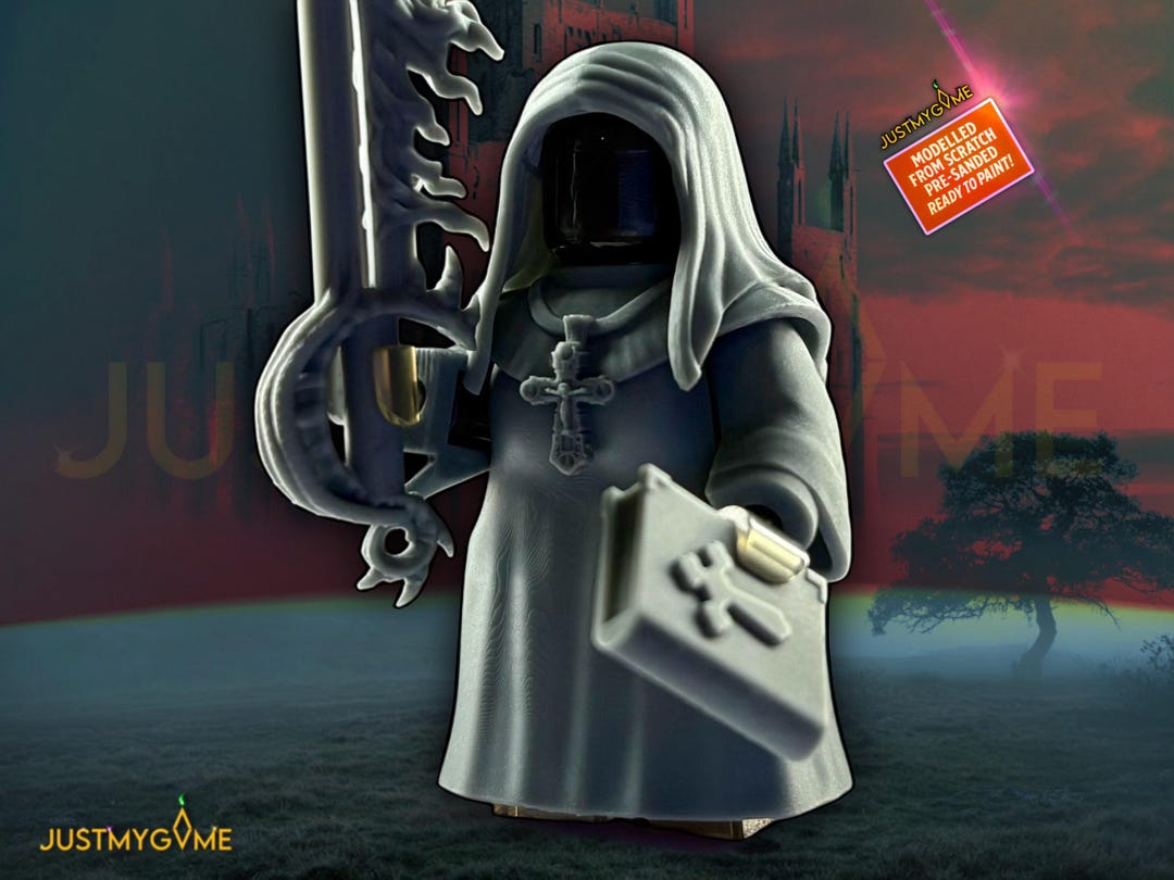 THE WAR NUN | Custom Fantasy Warrior Minifigure Compatible Armor and ...