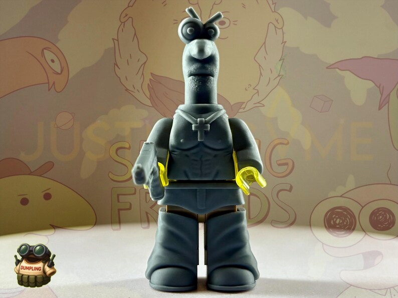 DJ Spit Smiling Friends Mini Figurine | Unpainted - Etsy