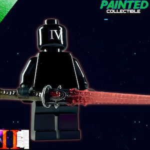 PAINTED: Red Crucible Katana Fits All Minifigures Collectible and ...