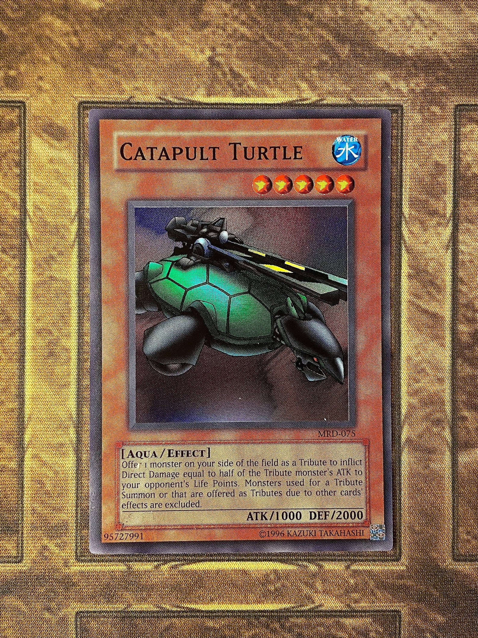 2002 Yu-gi-oh ® Catapult Turtle MRD-075 Super Rare - Etsy