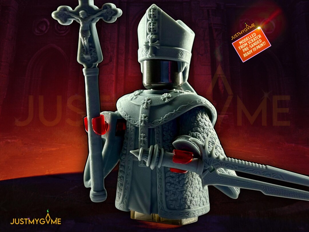 BATTLE BISHOP | Custom Fantasy Warrior Minifigure Compatible Armor and ...