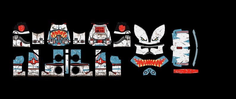 Shark Trooper V.2. |> Complete Digital File Decal Download | Waterslide ...