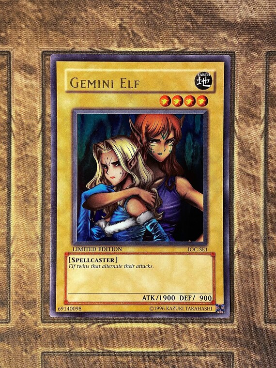 2004 Yu-gi-oh ® limited Ed. Gemini Elf IOC-SE1 Ultra | Etsy