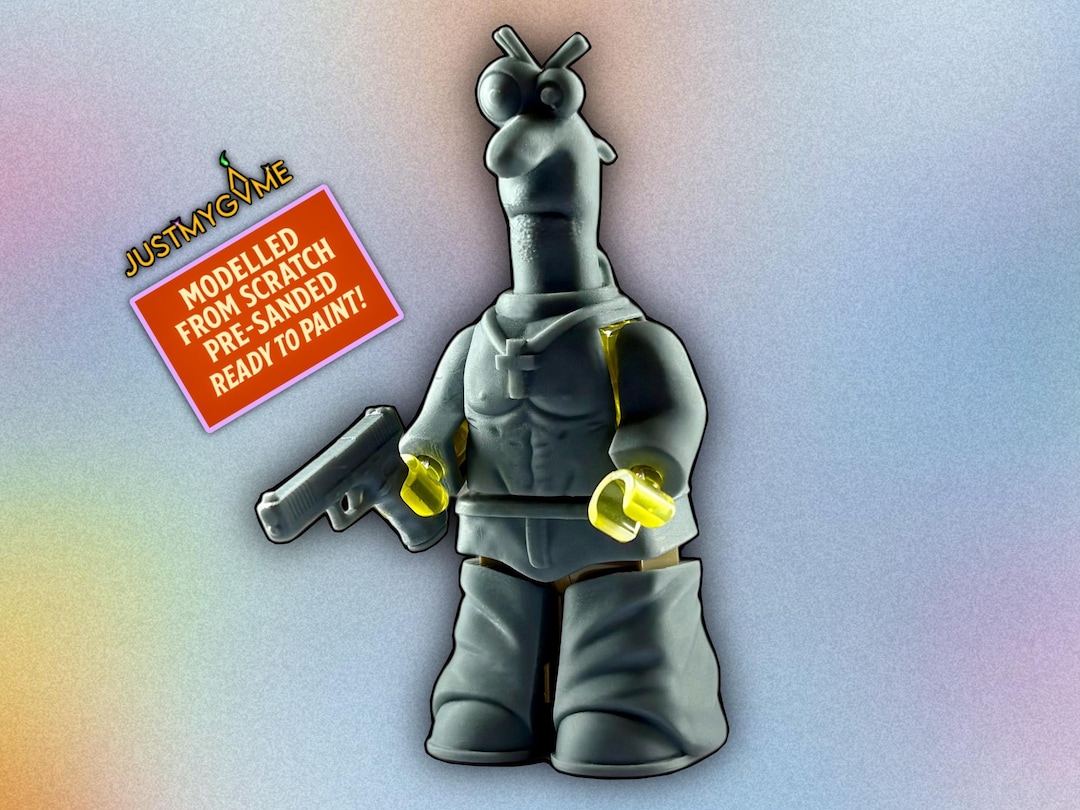 DJ Spit Smiling Friends Mini Figurine | Unpainted - Etsy