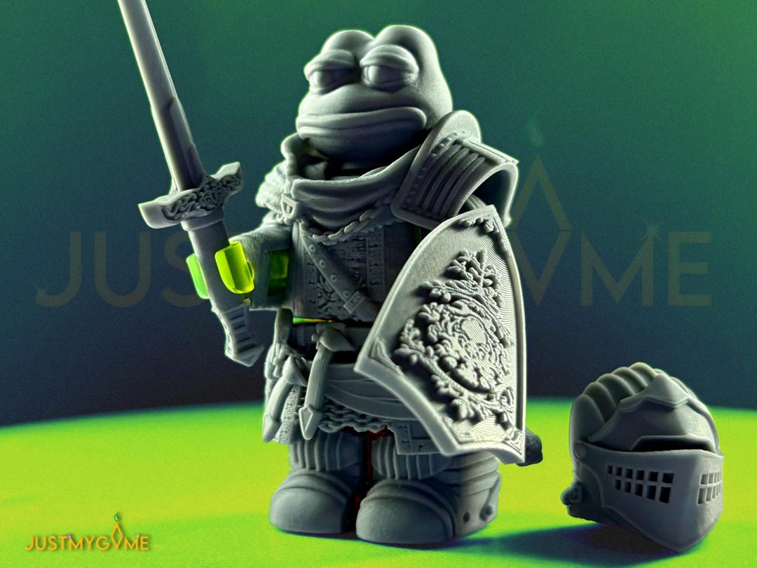PEPE, DIVINE KNIGHT: Medieval Meme Fantasy Armor Set, Custom Minifigure ...