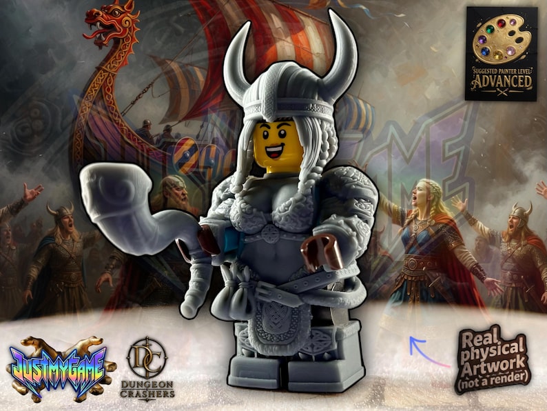 HELGA, OPERATIC BARD: Custom Designed Minifig-compatible Fantasy Armor ...