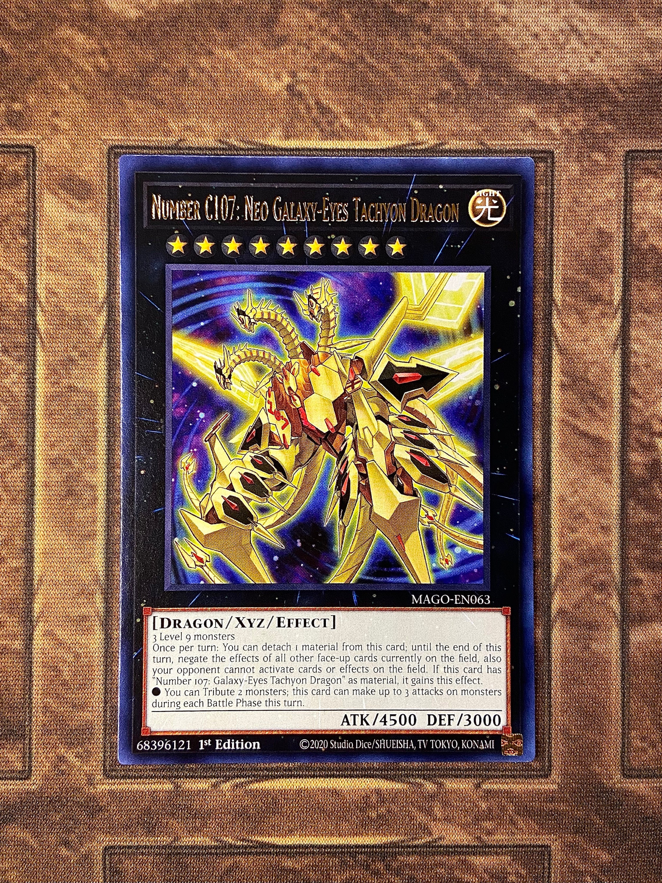 Number C107 Neo Galaxy Eyes Tachyon Dragon Card