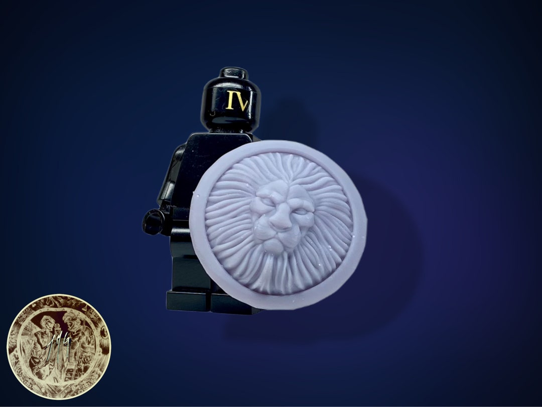 Courage Shield Ornate Custom Design Shield Minifig Shield Accessory ...