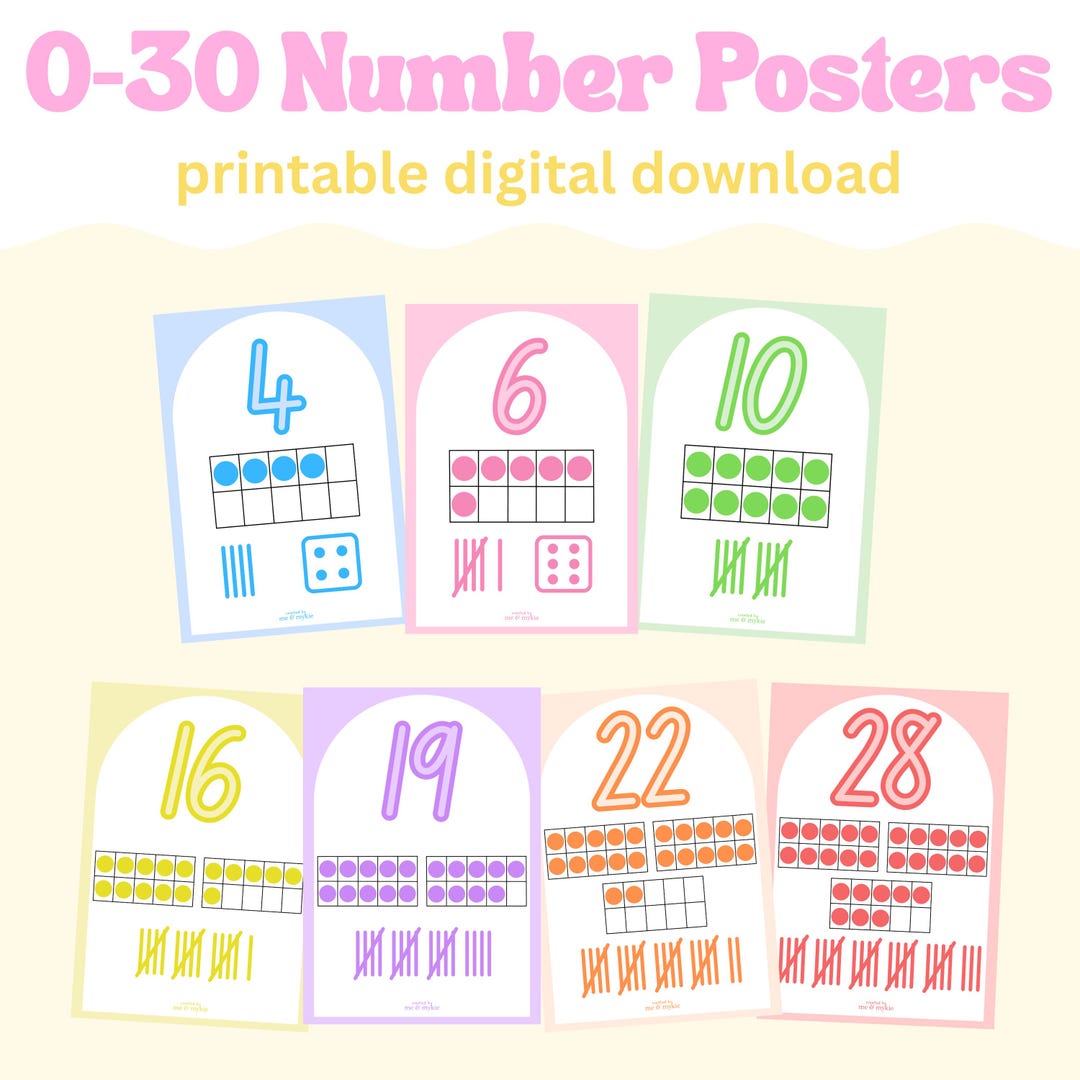Printable Number Chart With Tally Marks and Dice Patterns | Classroom ...