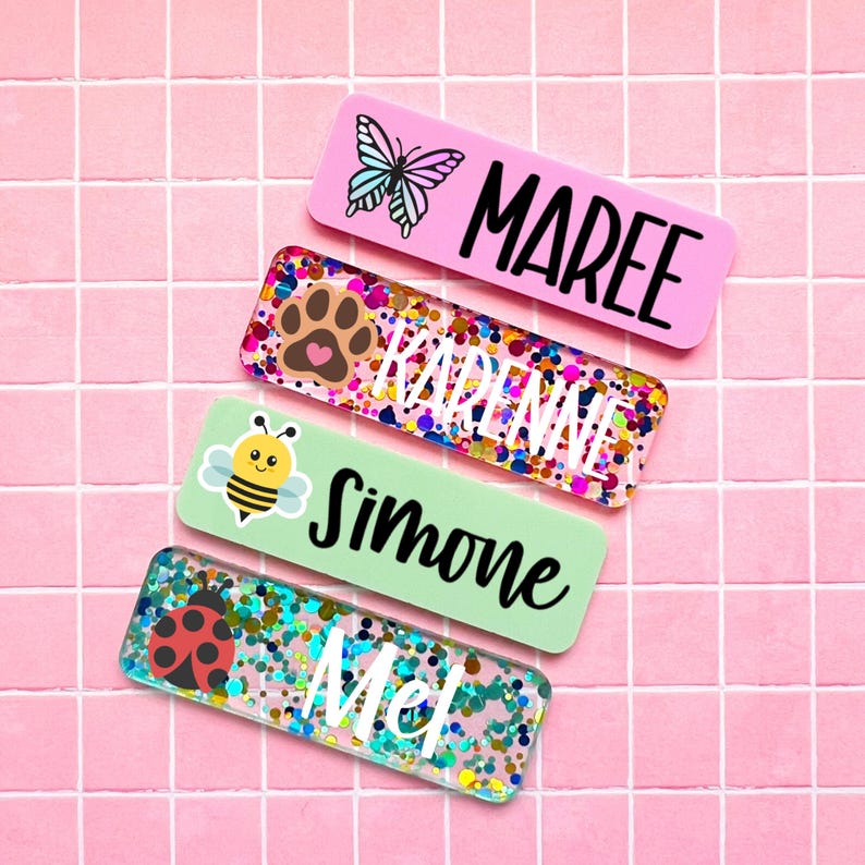 Animal Personalized Name Badge: Custom Teacher Nurse Badge - Etsy