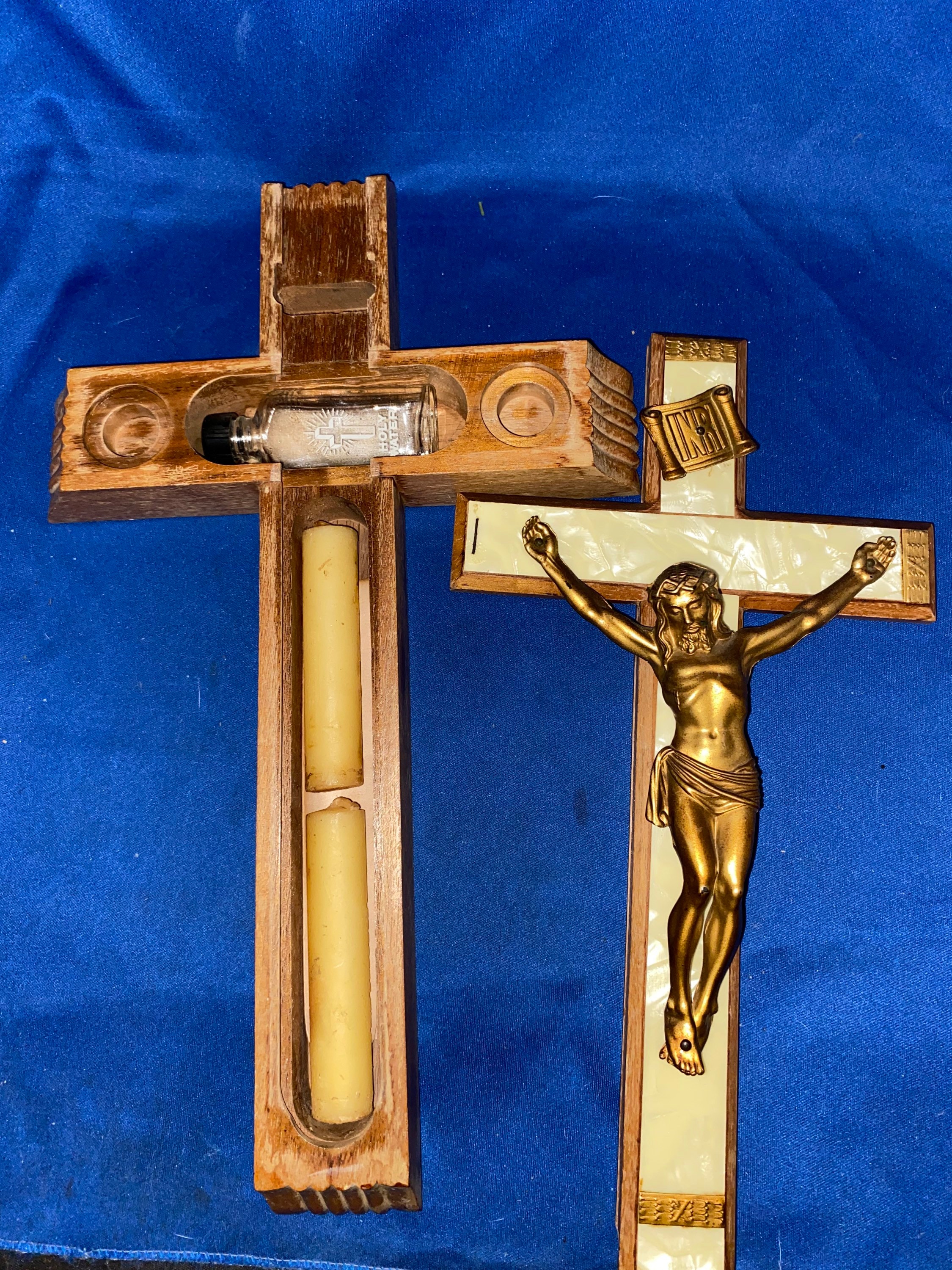 Last Rites Sick Call Crucifix Set Candles Instructions Holy - Etsy