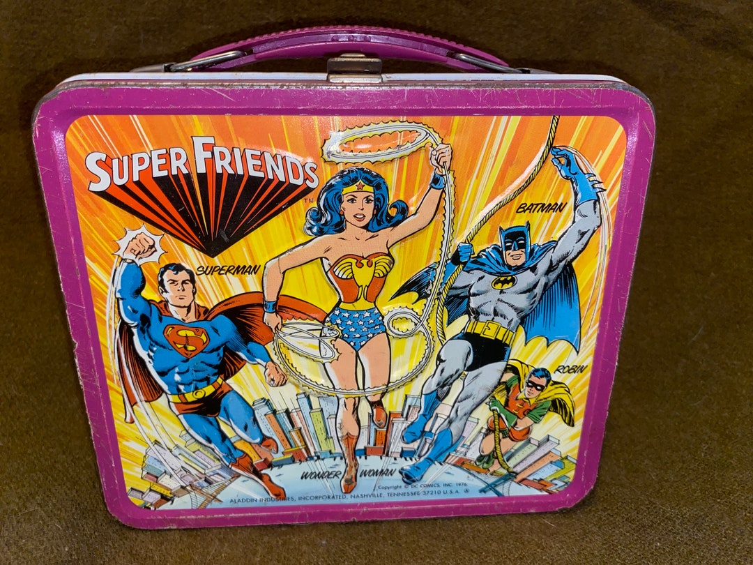 1976 DC Super Friends Metal Lunchbox by Aladdin Industries - Etsy