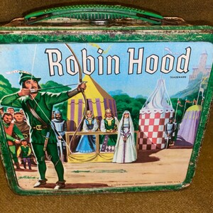 1956 Robin Hood Lunchbox and Thermos by Aladdin Industries - Etsy