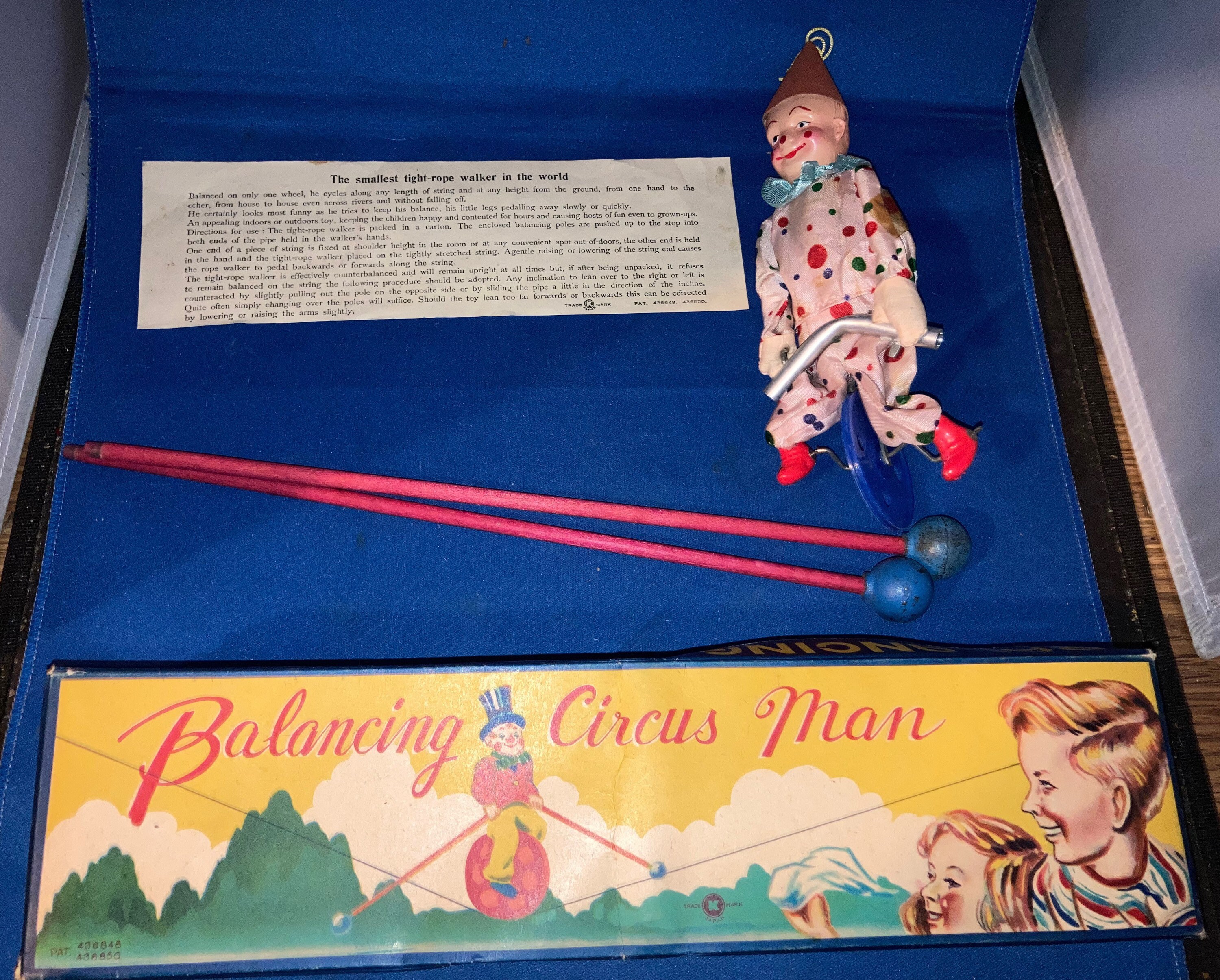 Vintage Balancing Circus Man FECO Celluloid in Box Missing String - Etsy