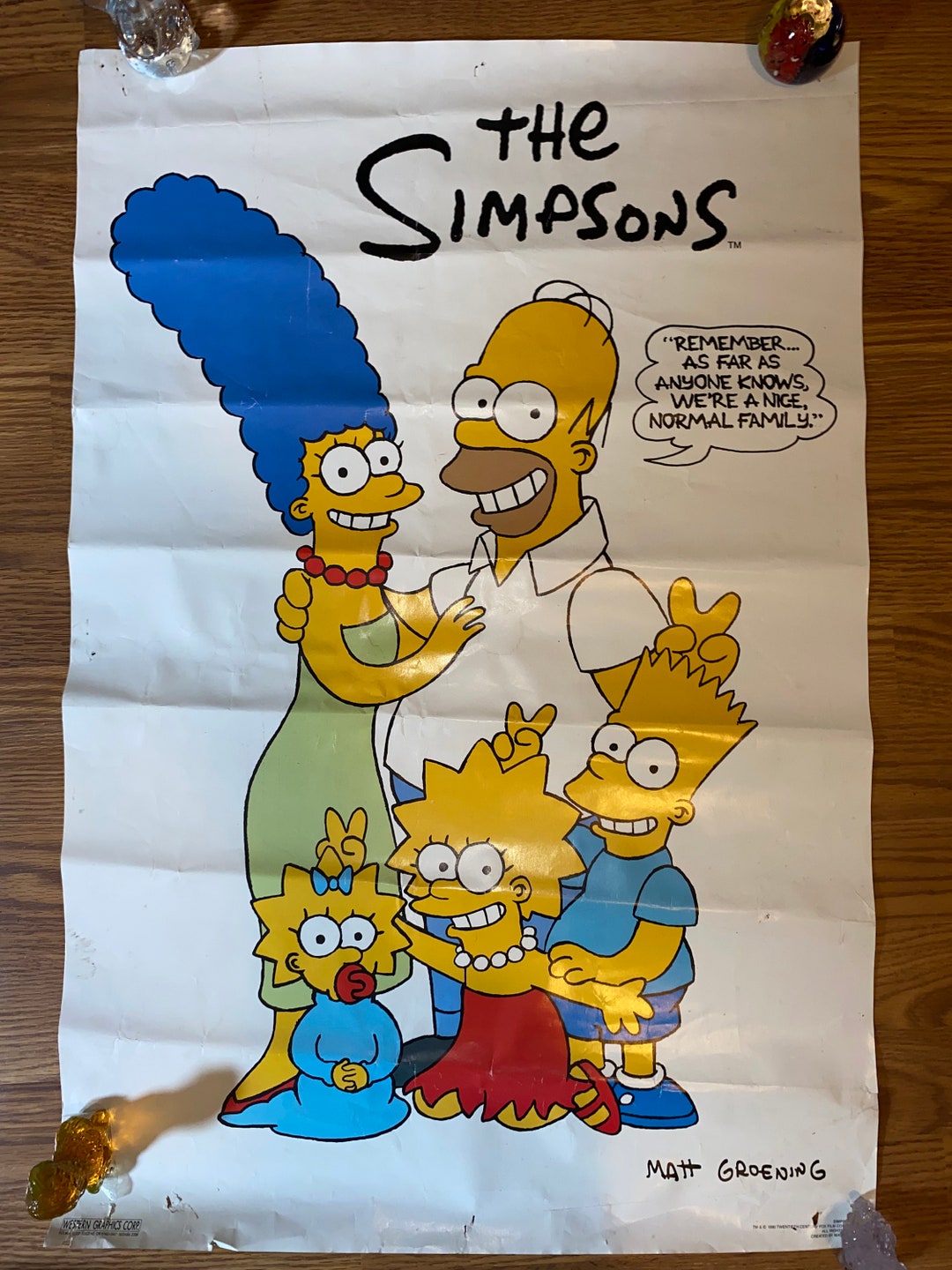 1990s the Simpsons Poster - Etsy