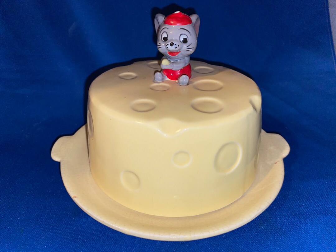 Ceramic Mouse Cheese Plate and Cover - Etsy Australia