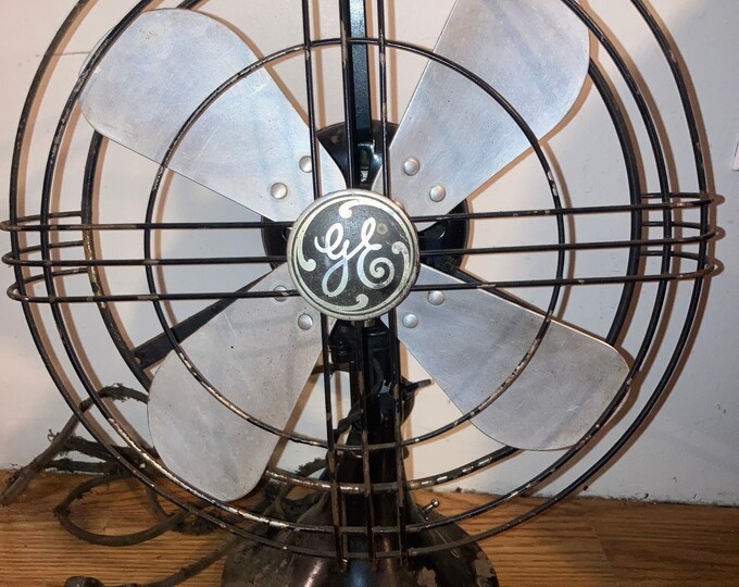 Vintage 1940s General Electric Oscillating Fan Tested Working Model ...