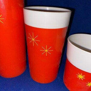 Set of Three Vintage Starburst Plastic Cups and Mug - Etsy