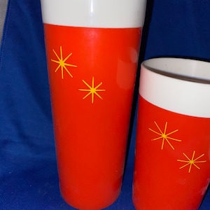 Set of Three Vintage Starburst Plastic Cups and Mug - Etsy