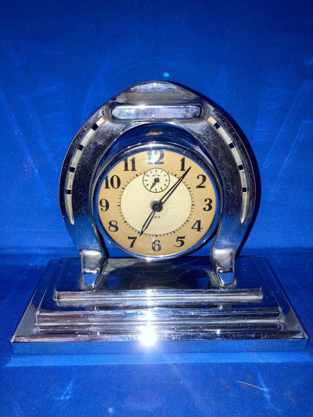 Vintage 1950’s Chrome Horseshoe Clock for Parts or Repair - Etsy