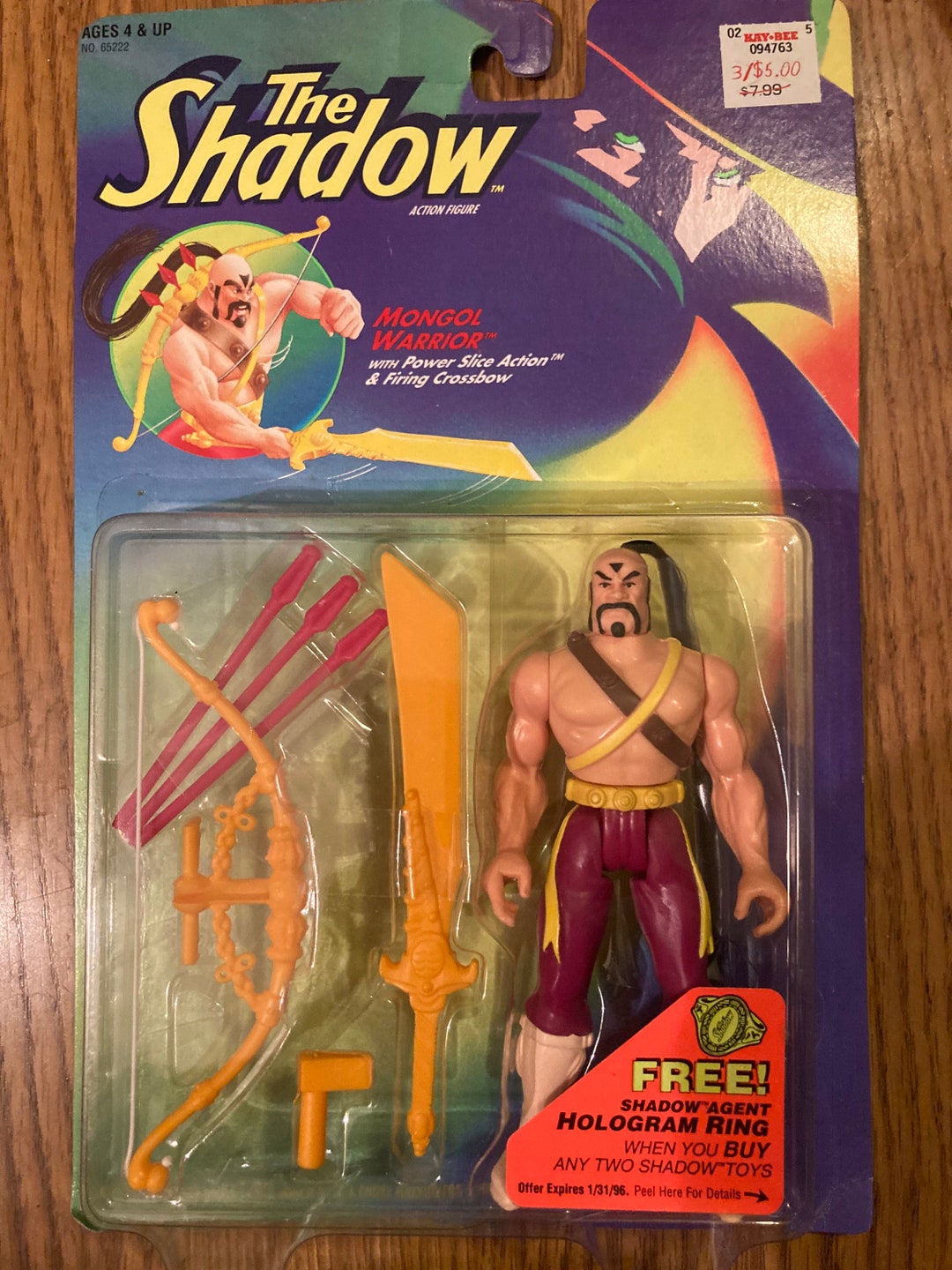 Vintage the Shadow Action Figure Transforming Mongol Warrior by Kenner ...
