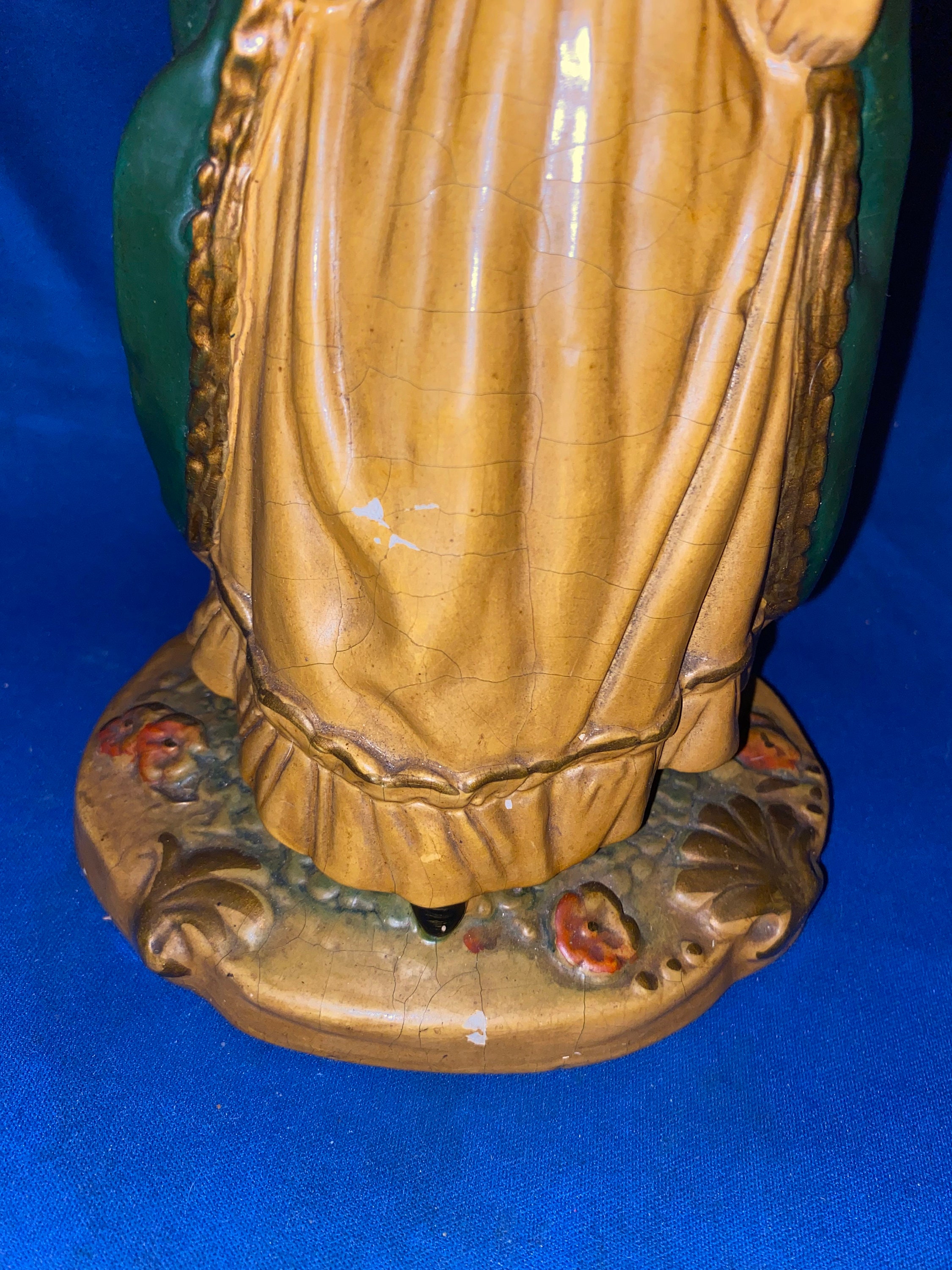 Vintage Chalkware Victorian Woman - Etsy